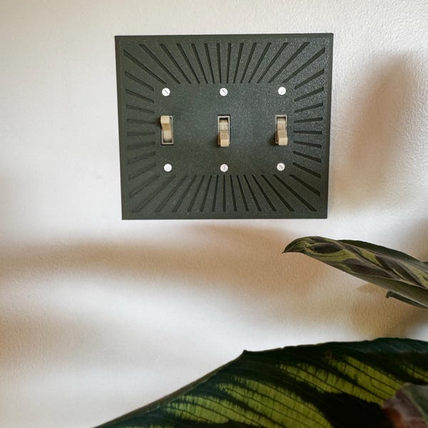Mid Century Modern Oval Light Switch Cover Plate, Collection #5 - Etsy