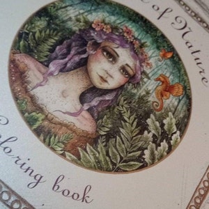 DRYAD A4 Digital Coloring Page by Karolina Kubikowska - Etsy