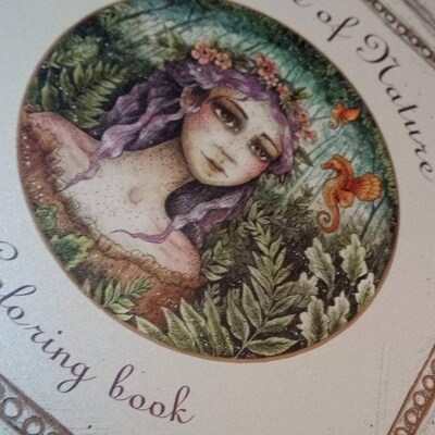DRYAD A4 Digital Coloring Page by Karolina Kubikowska - Etsy