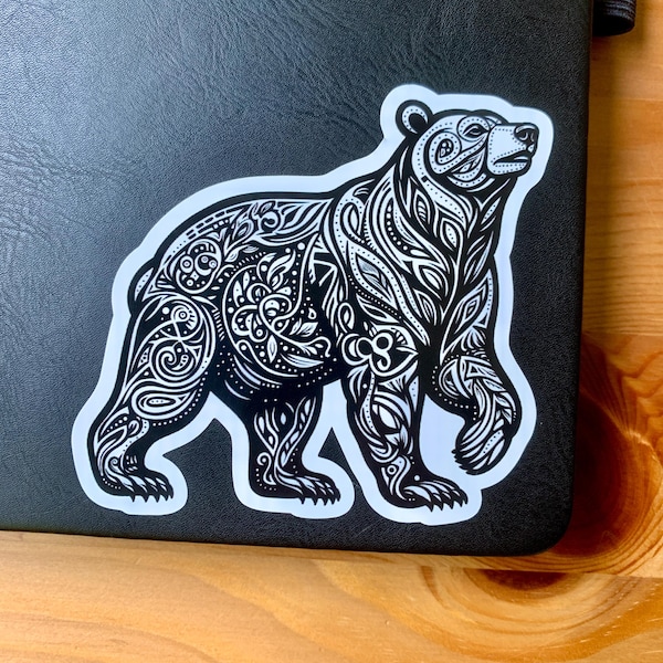Métis Bear Vinyl Sticker | Indigenous Bear Illustration | Stickers for ...