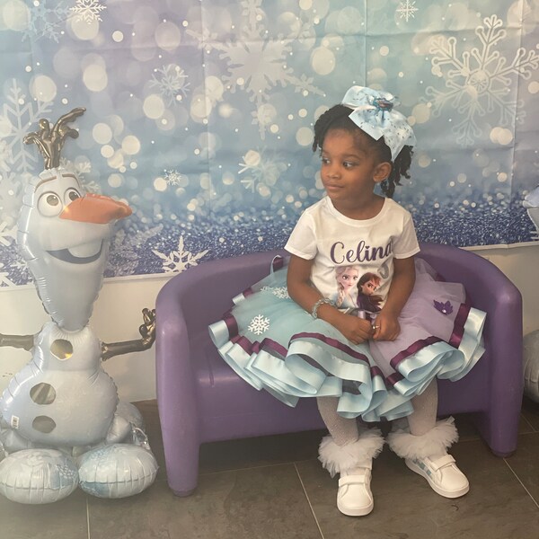 Beautiful Frozen Tutu Set, Elsa & Anna Tutu, Cute Sky Blue and Lilac ...