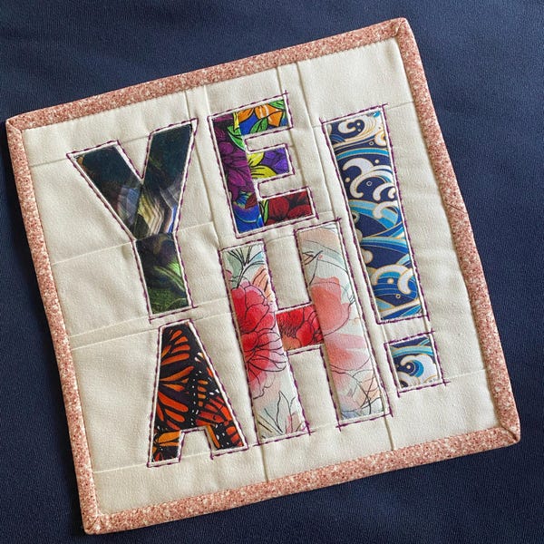 Yeah Paper Piecing Pattern, PDF - Etsy