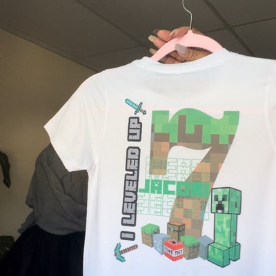 Minecraft Birthday Shirt 7 - Etsy