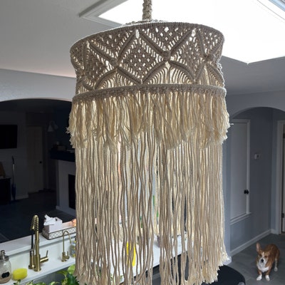 Macrame Hanging Shelf Macrame Kitchen Storage Shelf - Etsy