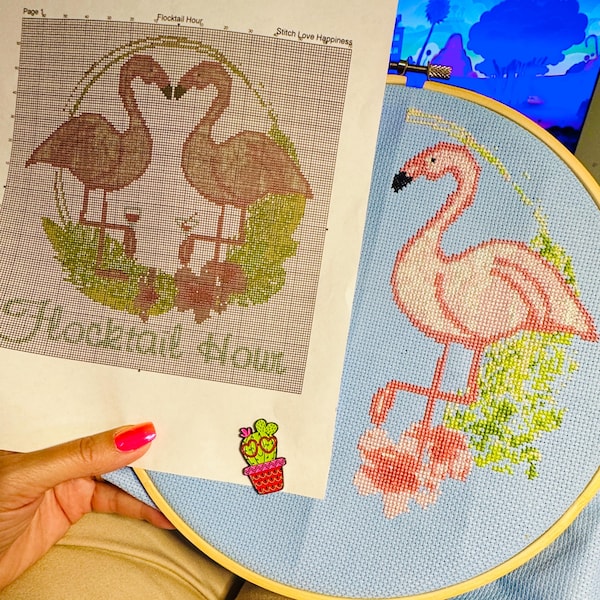 Floral Temperature Chart Cross Stitch Pattern | Annual Chart | Daily ...