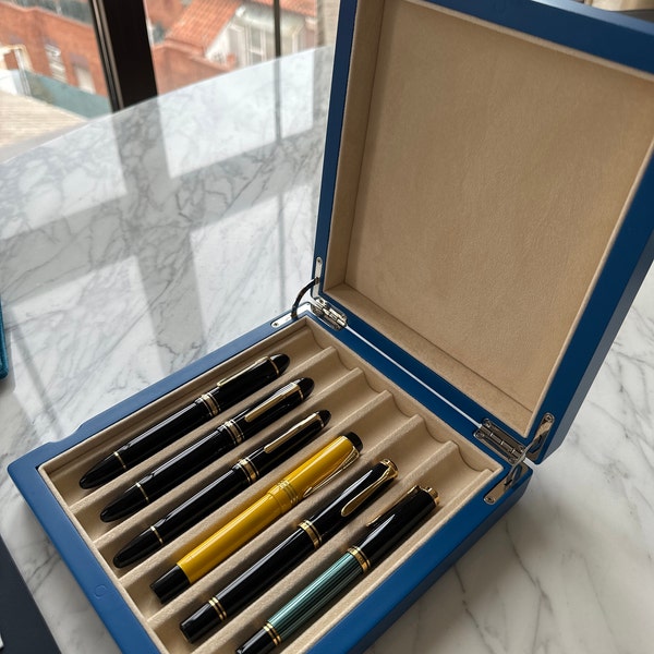 Handcrafted Solid Wood Pen Tray, Handcrafted Wooden Pen Box , Elegant ...