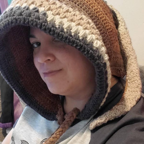 CROCHET PATTERN, Fairy Elf Hood, "taïga" Pixie Hood Fairy Witch Hat ...