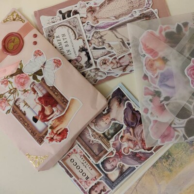 ROCOCO Stickers Classical Art Stationery 18th Century Art Marie ...
