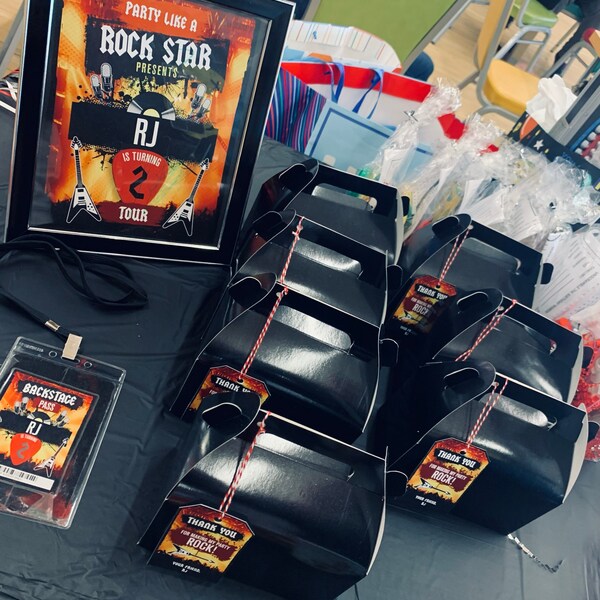 Rockstar Invitation & Party Decorations (classic) - INSTANT DOWNLOAD ...