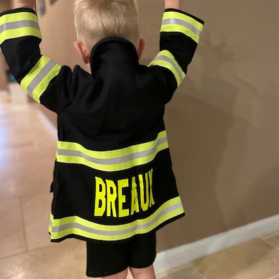 Firefighter Toddler Jacket, Firefighter Halloween Costume, Kids Bunker ...