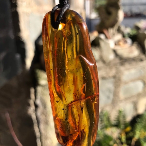 Worry Stone Amber Fossil for Stress Relief – Large Baltic Amber ...