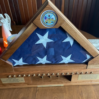 Memorial Flag Display Case With Shell Casings - Etsy