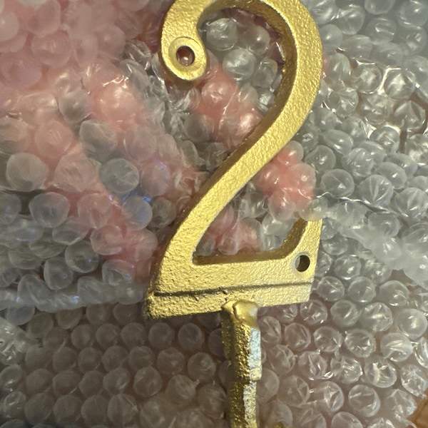 Number Wall Hook - Custom Painted Number Hook - Sports Number Hook ...