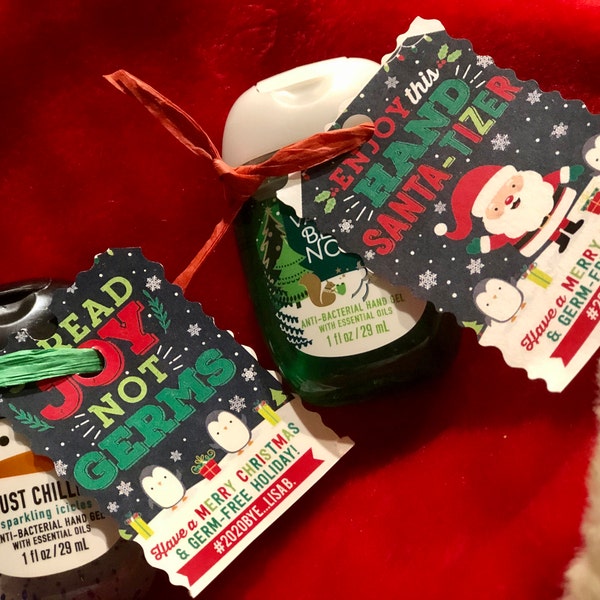 Christmas Soap Tags Printable Holiday Soap Labels Christmas Teacher ...