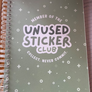 Unused Sticker Club Sticker Gift for Sticker Collectors, Sticker ...