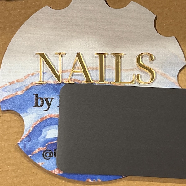 CUSTOM Acrylic Nailfie Disc | Personalised Nail Prop | Nail Tech | Nail ...
