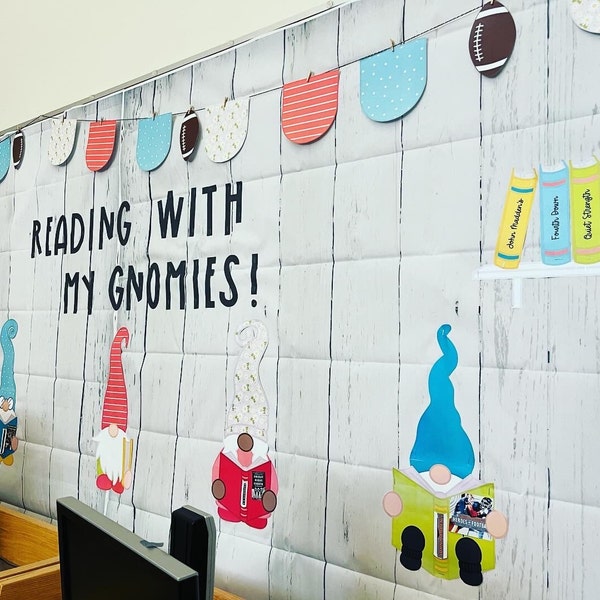 Bookish Gnomes Library Gnomes Bulletin Board Kit - Etsy