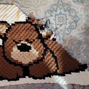 Realistic Deer Graph Crochet Pattern Tapestry or Tunisian Crochet, Sc ...