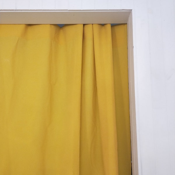 Solid Yellow Flocked Velvet Fabric for Upholstery, Sewing, Crafts ...