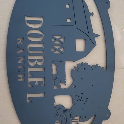 Oval Farm Sign With Family Name and Established Date - Etsy