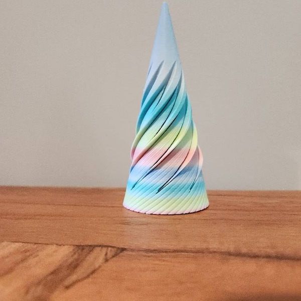Vortex Wavy Cone Unicorn Horn, Impossible Cone, Desk Fidget, Fidget ...