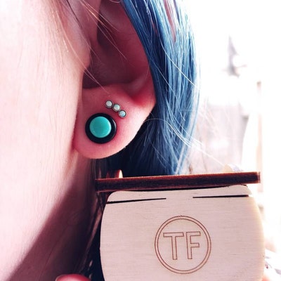 Opal Helix Curved Barbell Earring Helix Piercing Surgical - Etsy