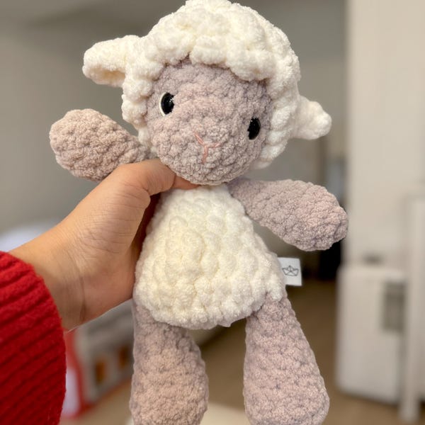 Luna the Lamb No-sew Lovey Crochet Pattern English PDF - Etsy