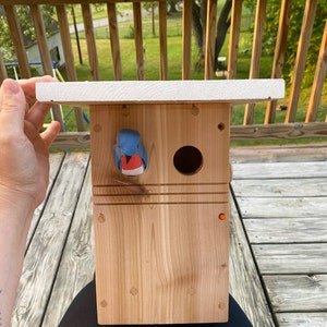 Cedar Original Style Gilwood Bluebird Nesting Box/birdhouse With ...