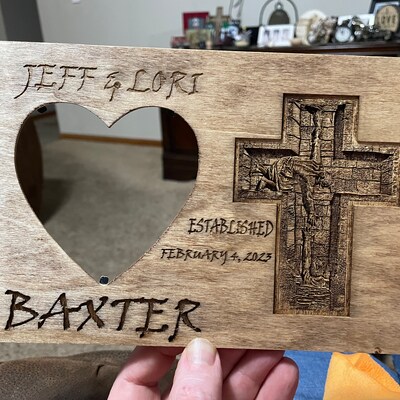 Digital Engraving File jesus Cross Well 3D Illusion File for - Etsy