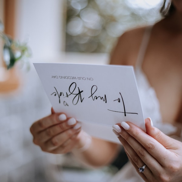 To My Groom Wedding Card, From Bride to Groom Card, Husband on Wedding ...