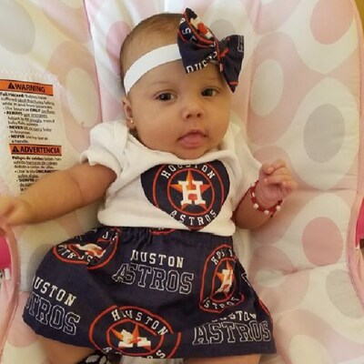 Houston Astros Baby, Astros Baby Outfit, Houston Astros Baby Skirt, MLB ...