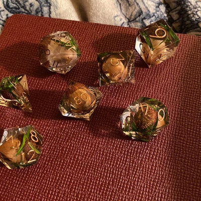 Acorn Dnd Dice Set D&D Dice Sharp Edge Dice Dungeons and - Etsy UK