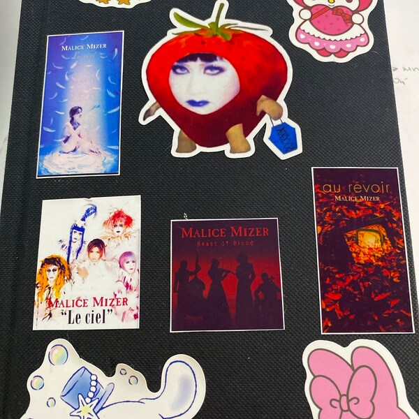 JILUKA Visual Kei, V-kei, J-rock Band Glossy and Waterproof Sticker Set of 5 - Etsy