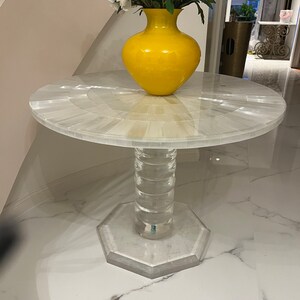 Purple Amethyst Stone Dining Table for Kitchen, Countertop, Conference ...