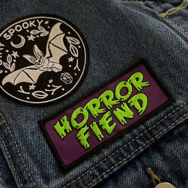 80's Horror Punk Mixtape Woven Cassette Iron on Patch - Etsy