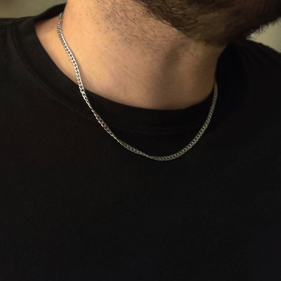 Custom Mens Chain, Personalized Necklace, Custom Engraved Chain for Men ...