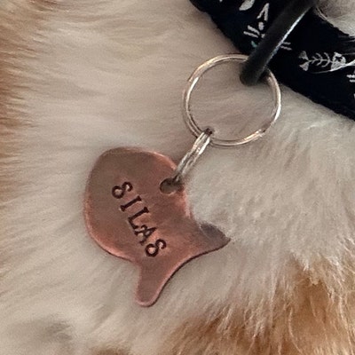Custom Cat ID Tag-little Fish Cat Tag-tag for Kitty-hand Stamped Cat ...