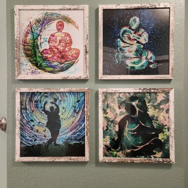 Body Positive Art Print - Floral - Flowers - Spring - Curvy Woman ...