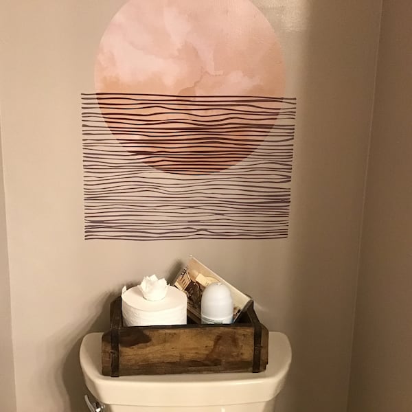 Wall Circle Decal, Modern Wall Decal, Wall Decal Boho, Wall Decal ...