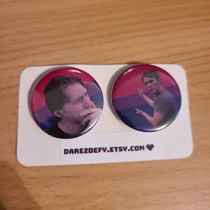 Jerma985 Jerma Twitch Streamer Bisexual Flag Meme Pins Bi Rights Set of ...