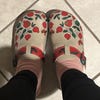POMEGRANATE FLOWER Themed Professional Women's Clogs, Comfortable ...