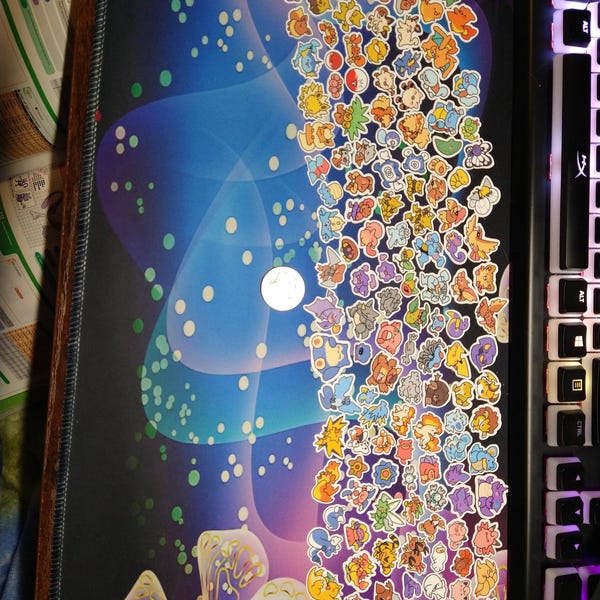 152-251 Mini Poke Stickers | All Gen 2 Johto Mons | Die-cut Waterproof ...