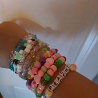 Bluey and Bingo Kandi Cuffs - Etsy Canada