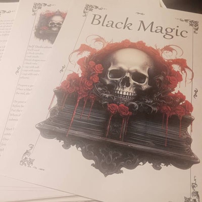 Blood Magic 10 Spells, Book of Shadows Grimoire Pages, Baby Witch ...