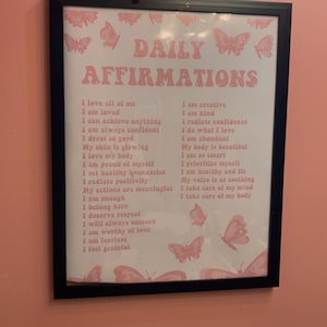 Pastel Pink Aura Poster Set of 3 Prints Positive Affirmation Printable ...