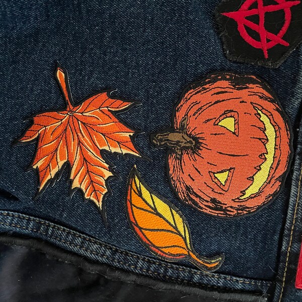 Embroidered Pumpkin Patch - Etsy