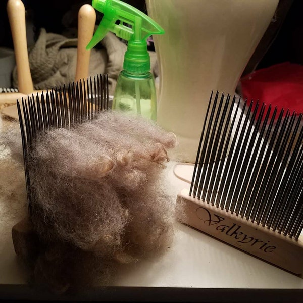 Wool Combs, Extra Fine Double Row Valkyrie Viking Comb - Etsy