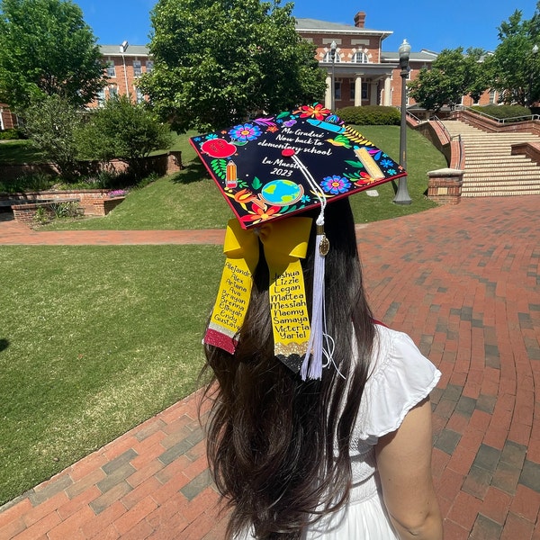 Personalized History Teacher Graduation Cap Topper, Custom Cap ...