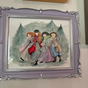 Rainy Day in the Library Illustration Art Print - Etsy