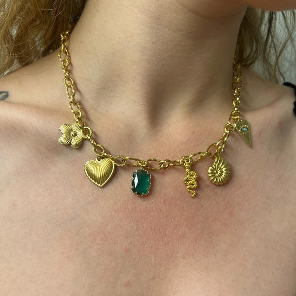 Build Your Own Custom Charm Necklace, Design Your Own Custom Gold Charm ...